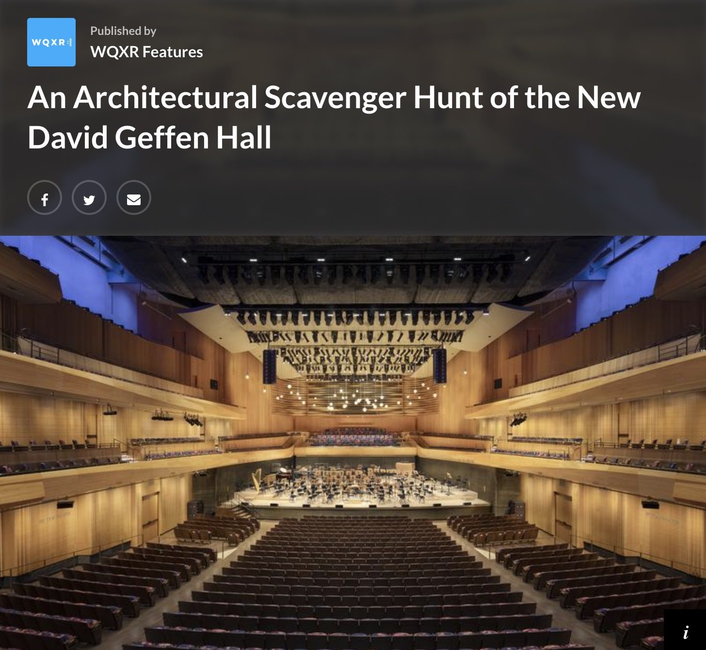 An Architectural Scavenger Hunt of the New David Geffen Hall - Fisher ...